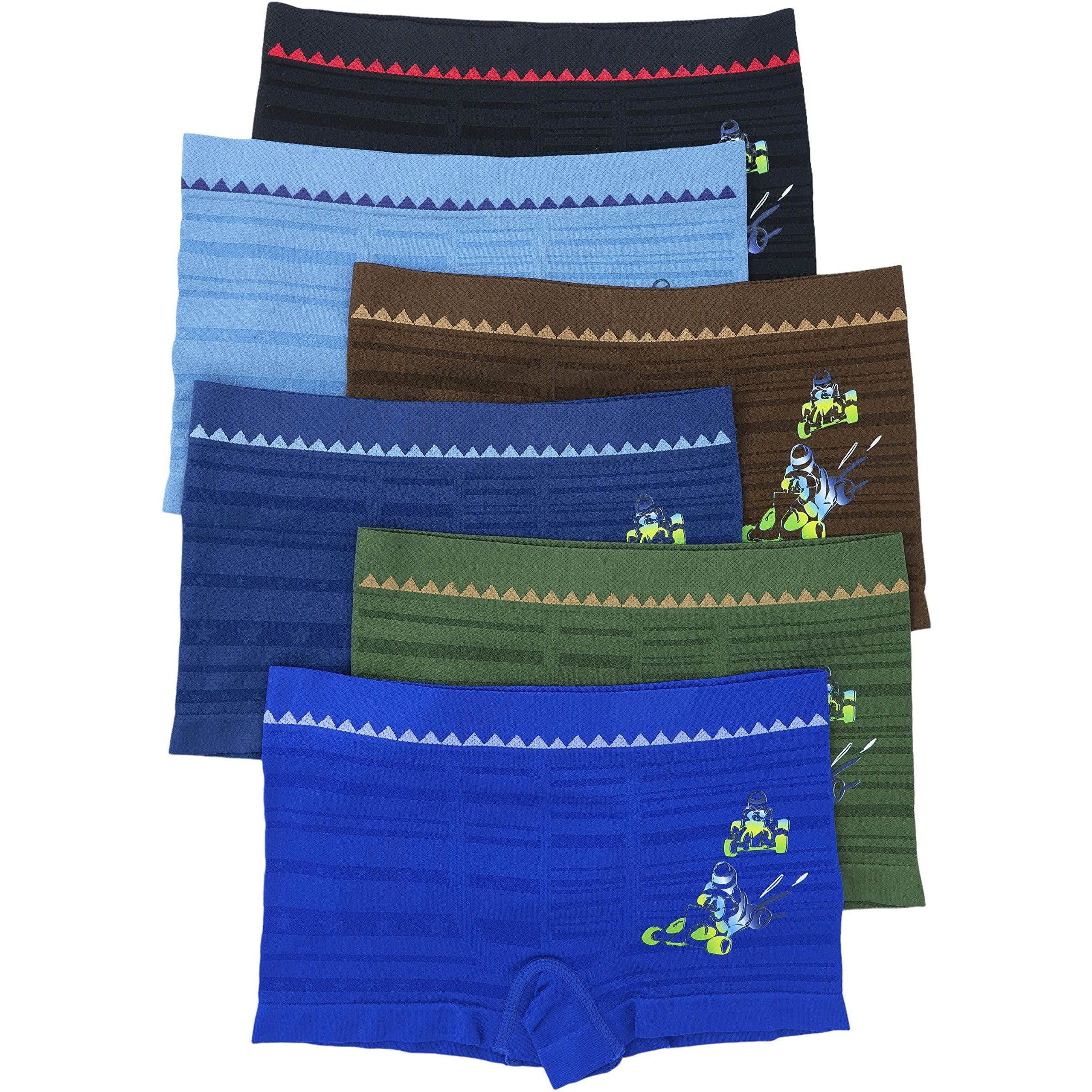 Boy's Pack of 6 Graphics Boxer Briefs – ToBeInStyle